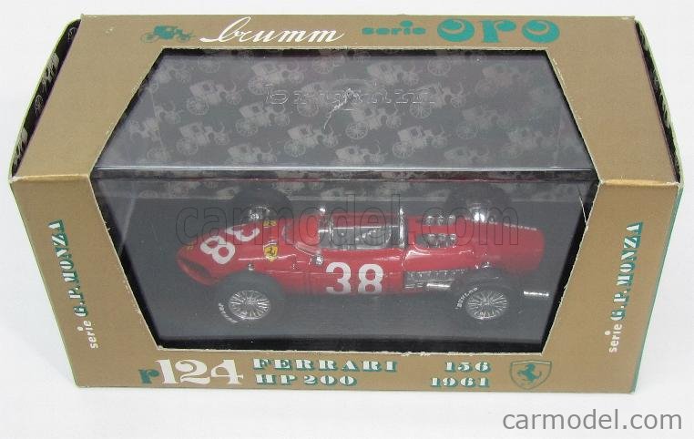 BRUMM R124-OLD Scale 1/43 | FERRARI F1 156 N 38 GP MONTECARLO WORLD ...