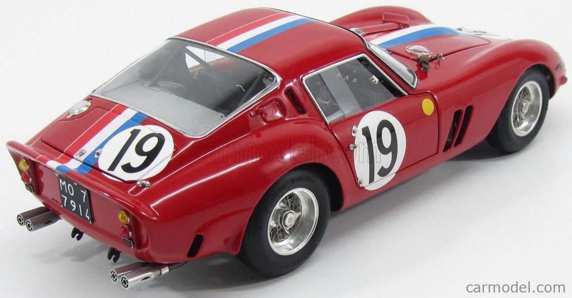 CMC M155 Scale 1/18 | FERRARI 250 GTO COUPE ch.3705 TEAM PIERRE NOBLET ...