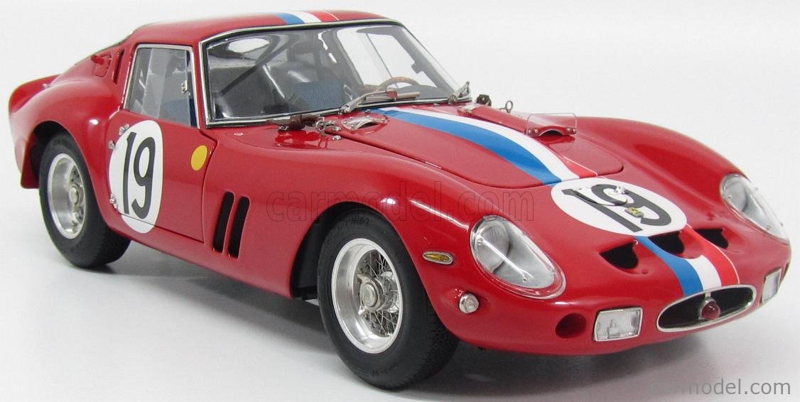CMC M155 Scale 1/18 | FERRARI 250 GTO COUPE ch.3705 TEAM PIERRE NOBLET ...