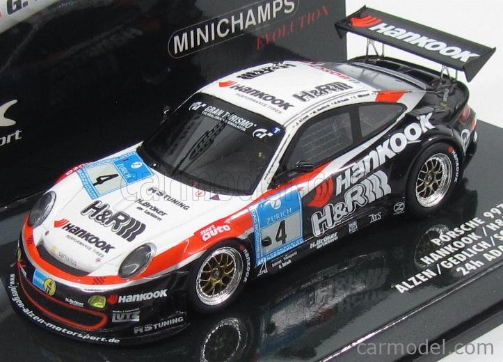 MINICHAMPS 437086804 Scale 1/43 | PORSCHE 911 997 TURBO TEAM HANKOOK H ...
