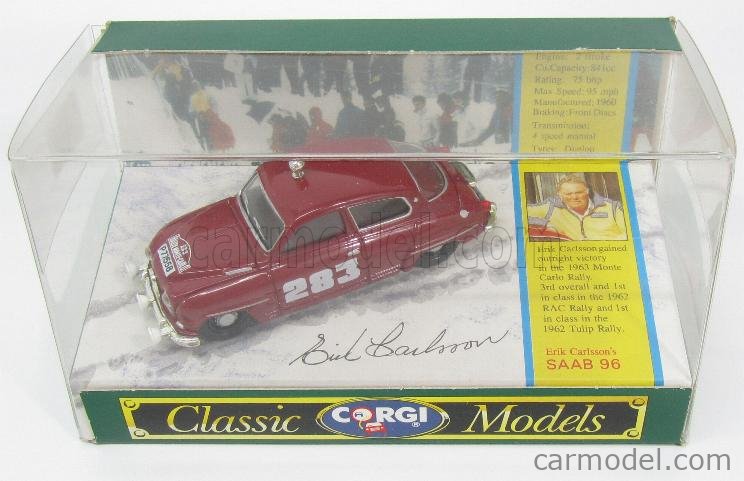 CORGI D712/1 Scale 1/43 | SAAB 96 N 283 RALLY MONTECARLO 1963 E ...
