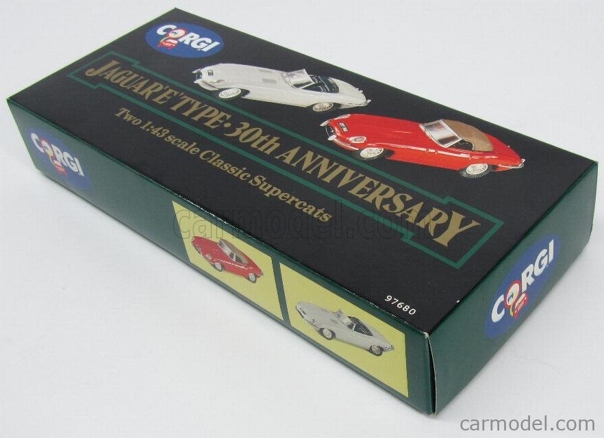 CORGI 97680 Scale 1/43 | JAGUAR 2X E-TYPE SPIDER 30th ANNIVERSARY 1961 ...