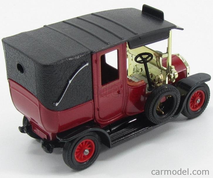 MATCHBOX Y28 Scale 1/43 | UNIC TAXI CLOSED 1907 RED BLACK
