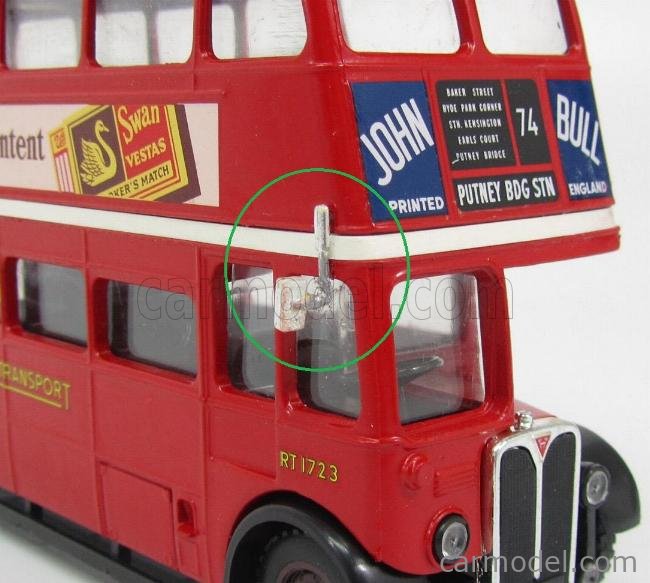 SOLIDO 4402 Echelle 1/50 | AEC DOUBLE DECK BUS - AUTOBUS 1960 RED