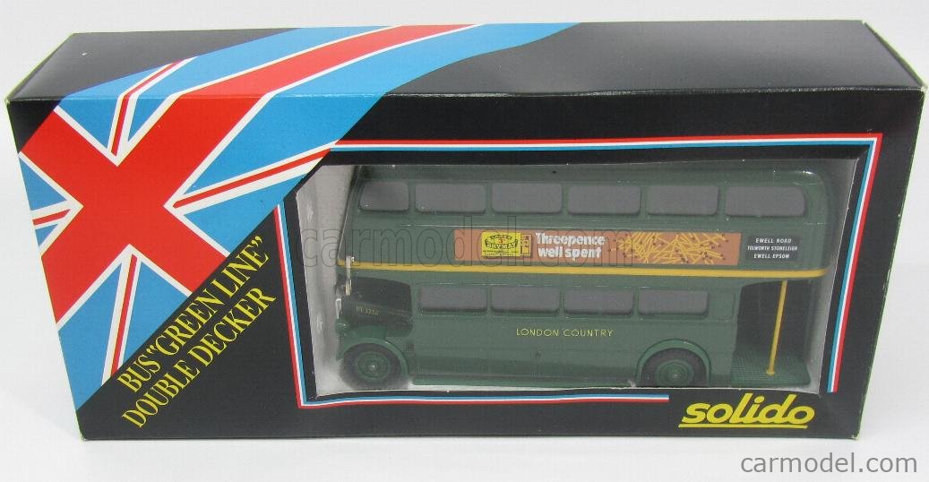 SOLIDO 4402 Scale 1/50 | AEC DOUBLE DECK BUS GREEN LINE - AUTOBUS 1960 ...