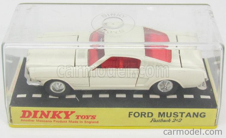 DINKY ENGLAND 161 Scale 1/43 | FORD USA MUSTANG FASTBACK 2+2 1969 WHITE