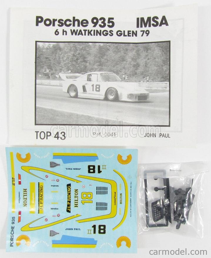 TOP43 0041 Scale 1/43 | PORSCHE 935 TURBO JLP RACING N 18 IMSA 6h ...