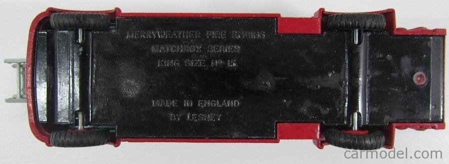 MATCHBOX K15 Scale 1/50 | AEC MERRYWEATHER KENT FIRE BRIGATE ENGINE N15 RED