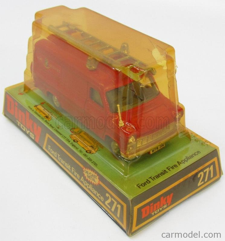 DINKY ENGLAND 271 Scale 1/43 | FORD USA TRANSIT VAN FIRE APPLIANCE ...