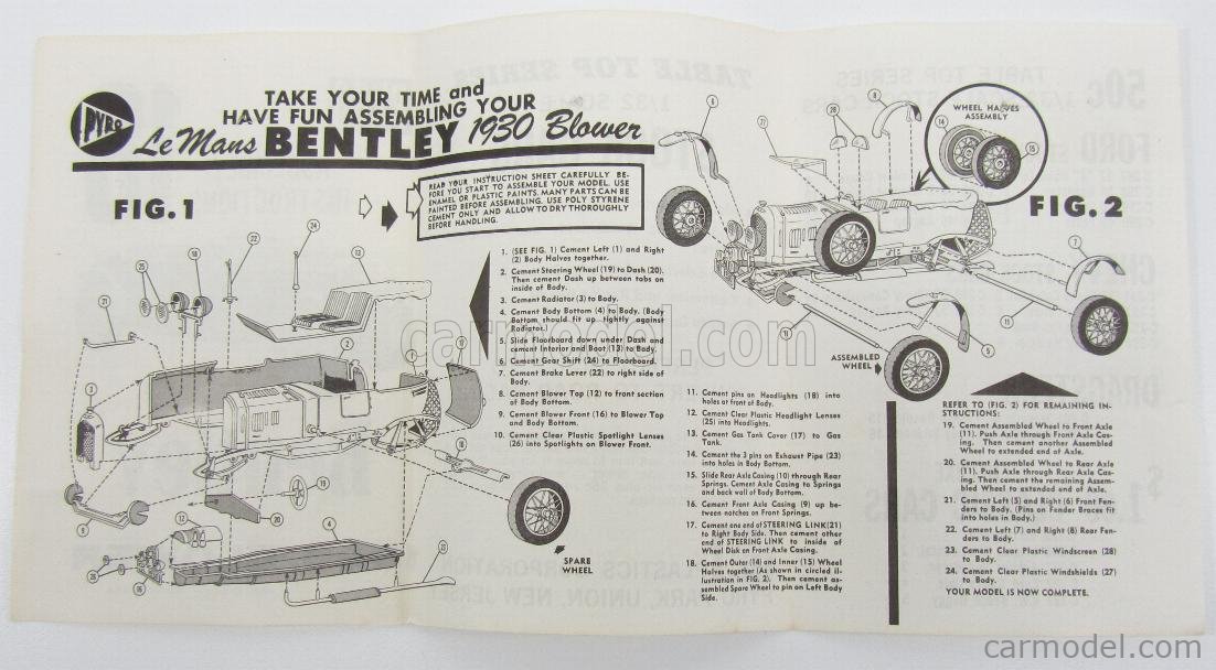 PYRO C304-50 Scale 1/32 | BENTLEY 4,5 LT 24h LE MANS 1930 BLOWER GREEN