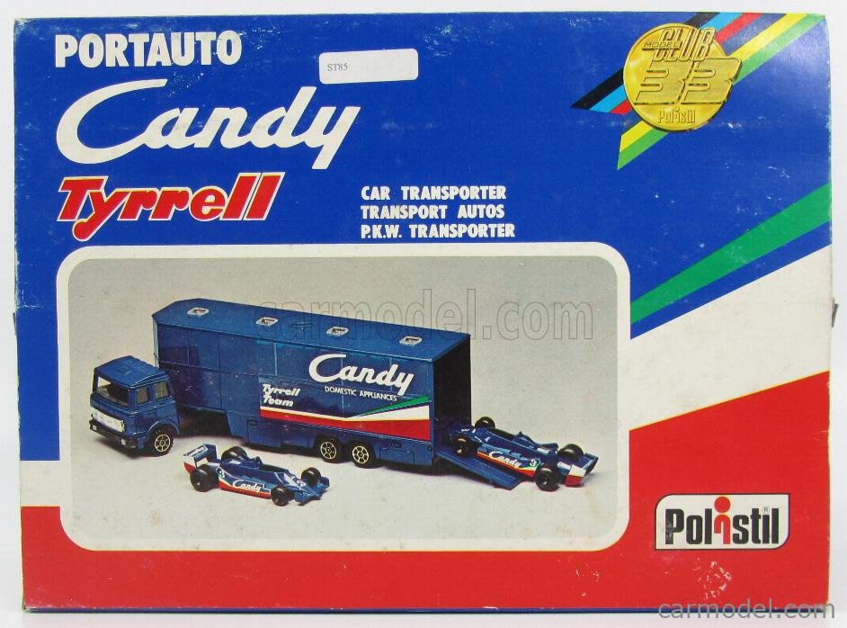 POLITOYS POLISTIL RJ109 Echelle 1/55 | FIAT TRUCK F1 TYRRELL CANDY CAR ...