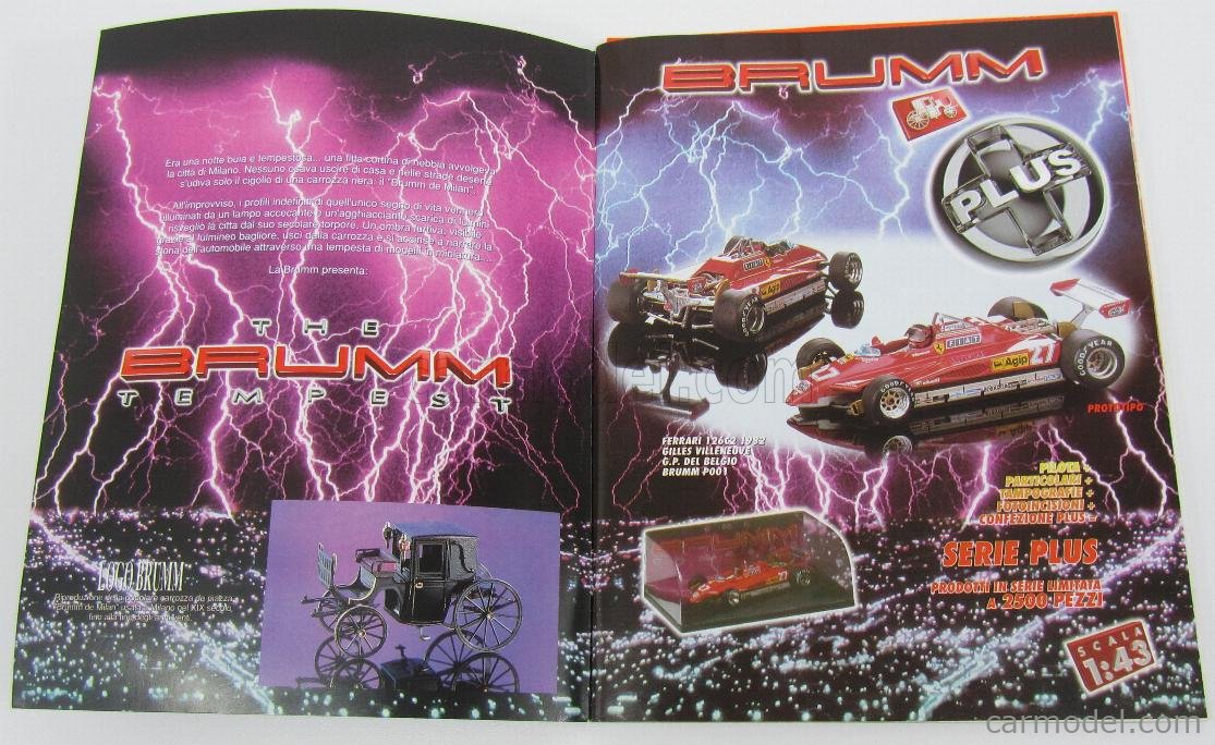 BRUMM R1999 Scale 1/43 | CATALOGO THE BRUMM TEMPEST - 76 PAGES - 1999
