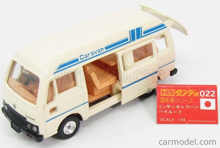 TOMICA DANDY 022 Scale 1/43 | NISSAN E23-CARAVAN MINIBUS 1980 WHITE