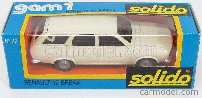 SOLIDO 22 Scale 1/43 | RENAULT 12 BREAK 1976 WHITE