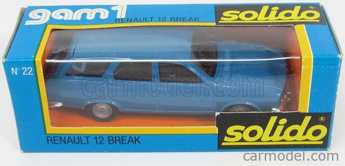 SOLIDO 22 Scale 1/43 | RENAULT 12 BREAK 1976 BLUETTE