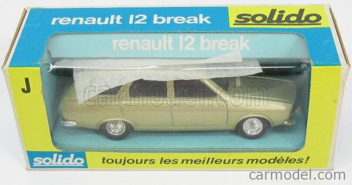 SOLIDO 22 Scale 1/43 | RENAULT 12 BREAK 1976 LIGHT GREEN MET
