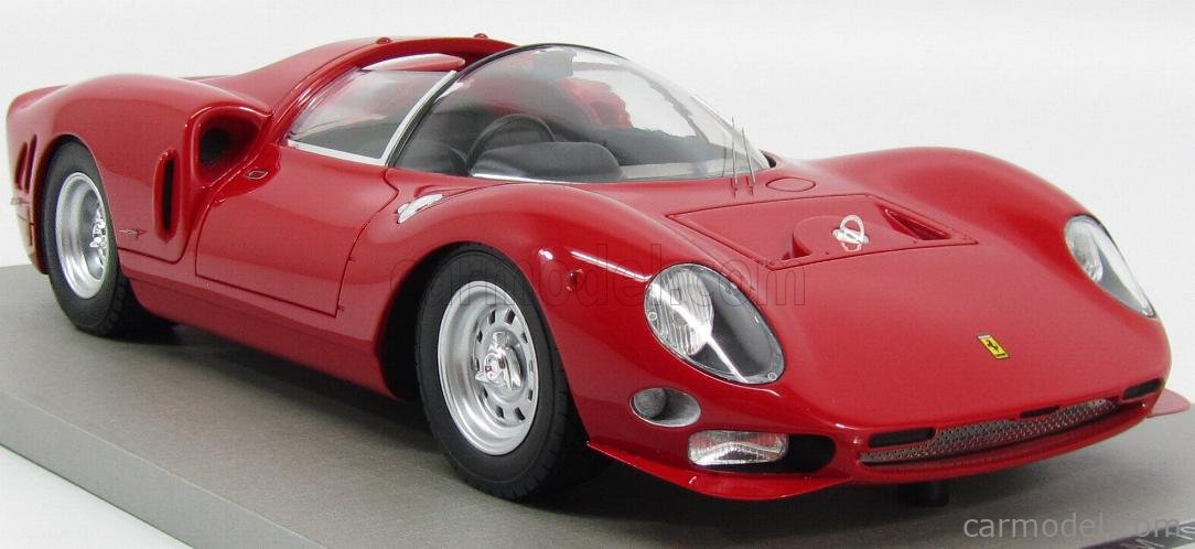 TECNOMODEL TM18-20D Scale 1/18 | FERRARI 365P2 PRESS RED VERSION 1966 RED