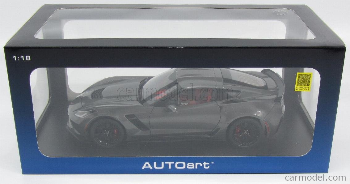 AUTOART 71264 Scale 1/18 | CHEVROLET CORVETTE Z06 C7 COUPE 2014 GREY MET