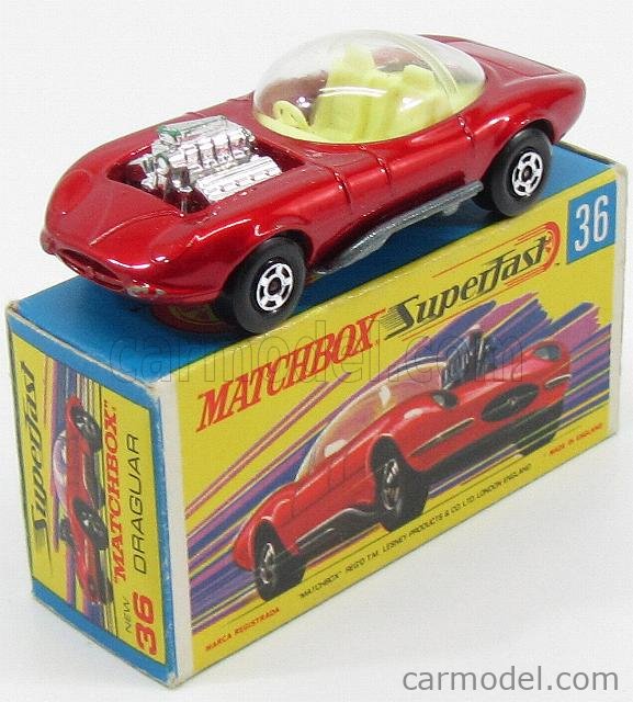 MATCHBOX 36 Scale 1/66 | JAGUAR DRAGUAR RED MET
