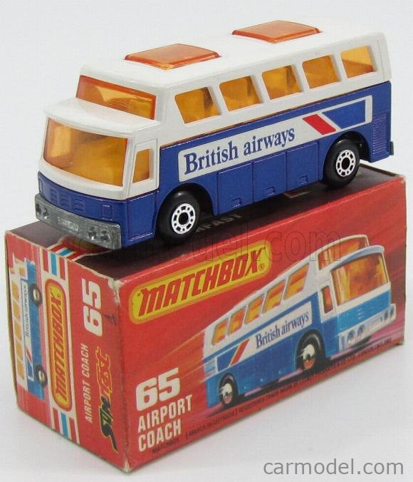 MATCHBOX 65 Echelle 1/66 | MATCHBOX AIRPORT COACH BRITISH AIRWAYS ...