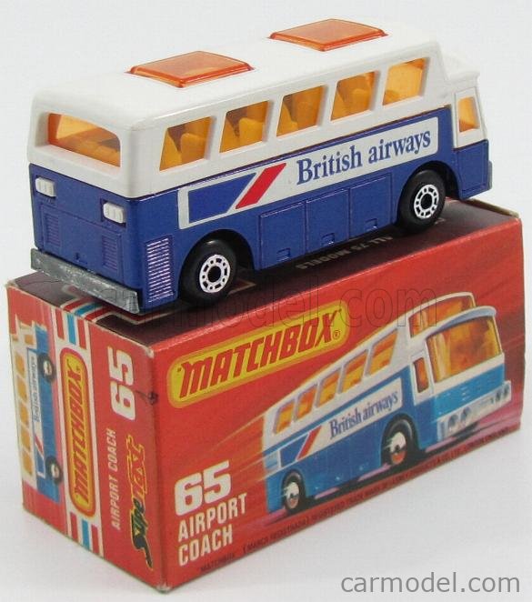 MATCHBOX 65 Echelle 1/66 | MATCHBOX AIRPORT COACH BRITISH AIRWAYS ...