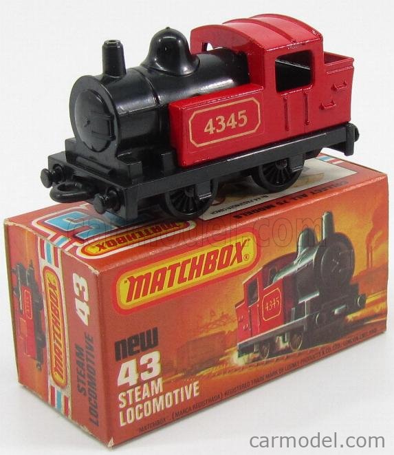 MATCHBOX 43 Echelle 1/86 | MATCHBOX 0-4-0 STEAM LOCO 1920 RED BLACK