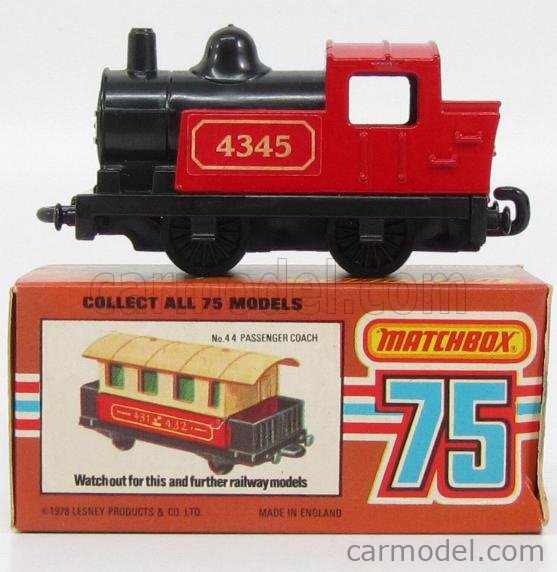MATCHBOX 43 Echelle 1/86 | MATCHBOX 0-4-0 STEAM LOCO 1920 RED BLACK