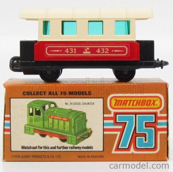 MATCHBOX 44 Echelle 1/86 | MATCHBOX PASSENGER COACH - 0-4-0 STEAM LOCO ...
