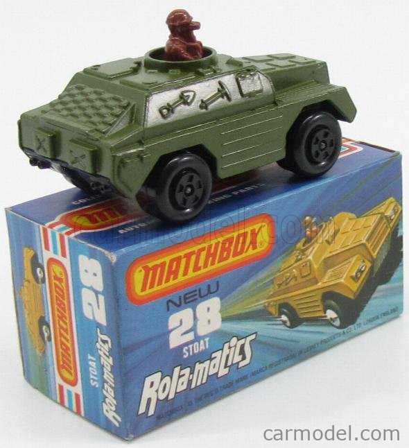 MATCHBOX 28 Scale 1/66 | MATCHBOX TANK ROLA-MATICS MILITARY GREEN