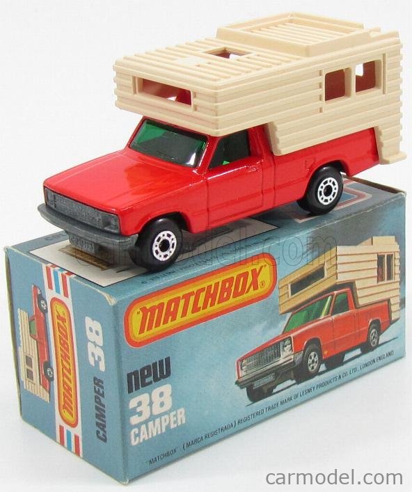 MATCHBOX 38 Scale 1/86 | MATCHBOX CAMPER WHITE