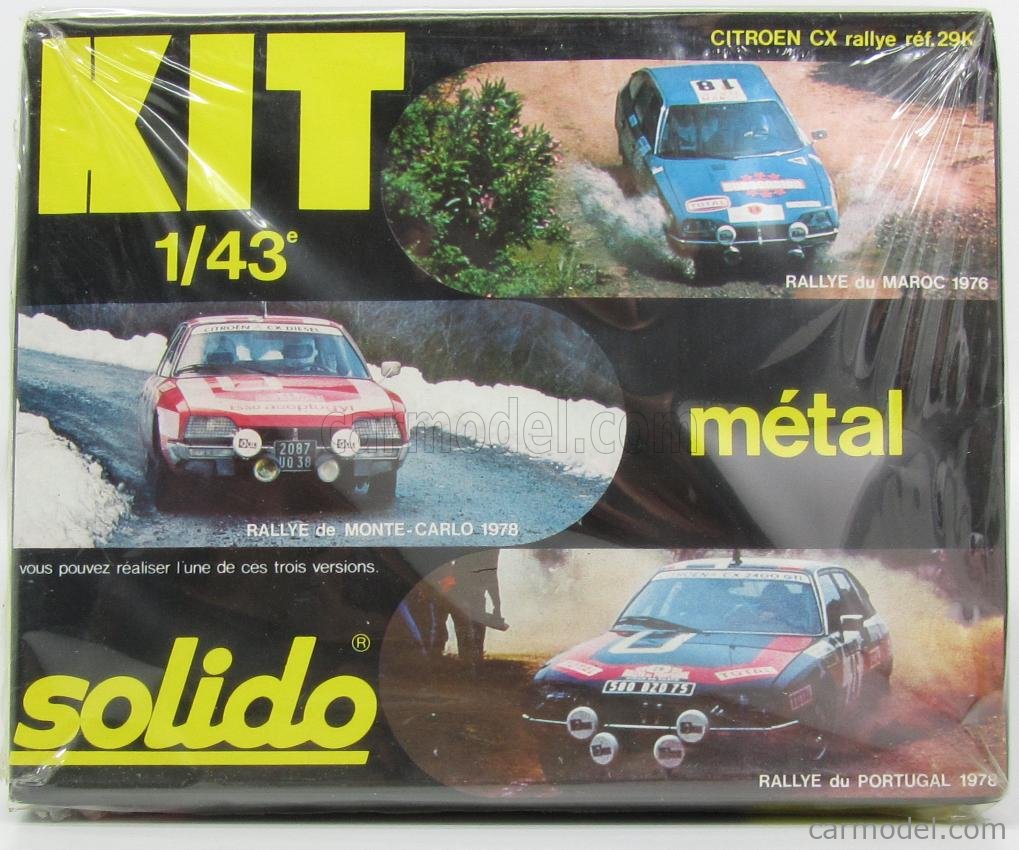SOLIDO 29K Scale 1/43 | CITROEN CX N 98 RALLY MONTECARLO 1978