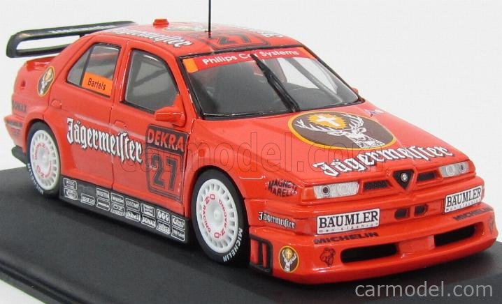 MINICHAMPS 430940127 Scale 1/43 | ALFA ROMEO 155 V6 TI TEAM SCHUBEL N 27 DTM 1994 M.BARTELS ORANGE