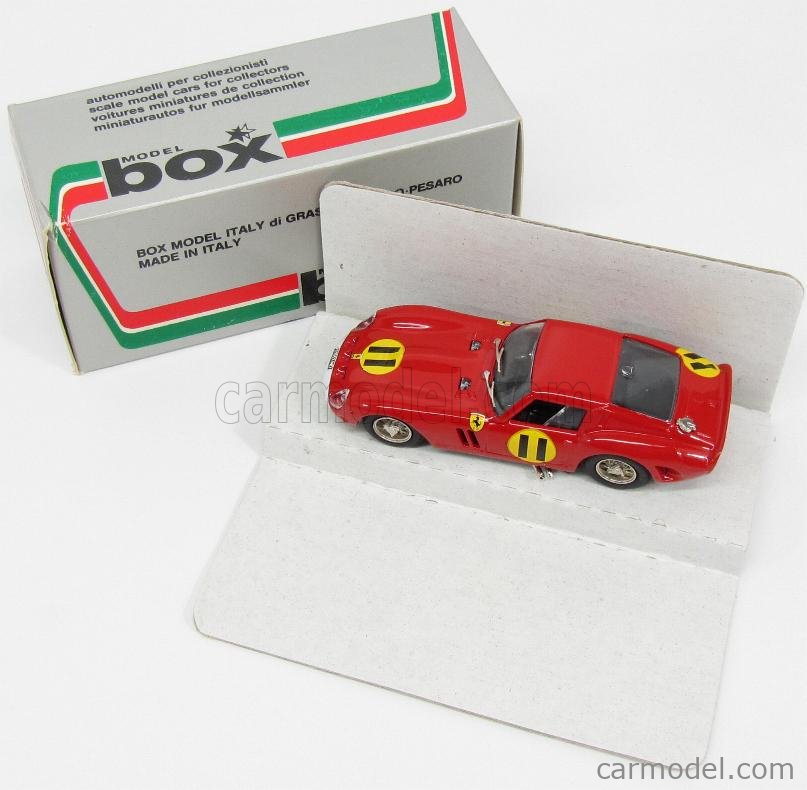 BOX-MODEL 8409 Scale 1/43 | FERRARI 250 GTO N 11 TURIST TROPHY 1963 RED