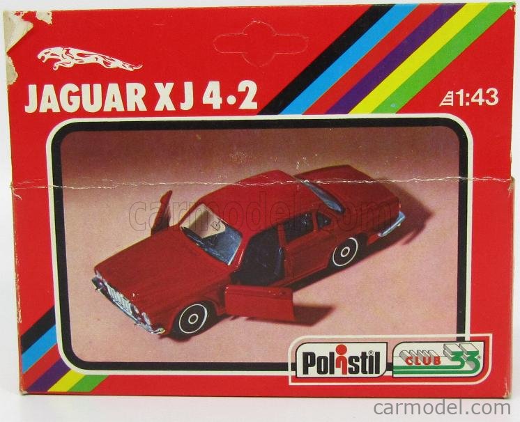 POLITOYS POLISTIL CE61 Scale 1/43 | JAGUAR XJ6 4.2L MKI LHD 1971 RED
