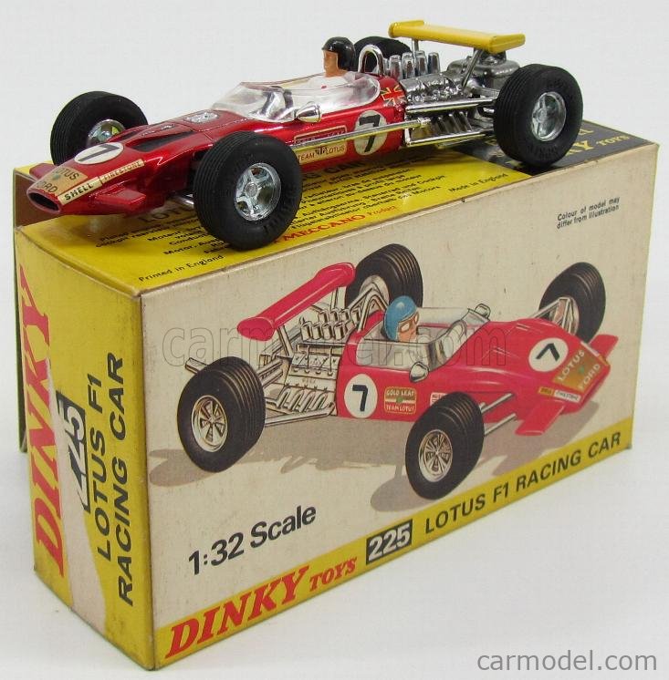DINKY ENGLAND 225 Scale 1/32 | LOTUS F1 FORD 72T 1971 RED MET