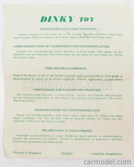 DINKY ENGLAND 225 Scale 1/32 | LOTUS F1 FORD 72T 1971 RED MET