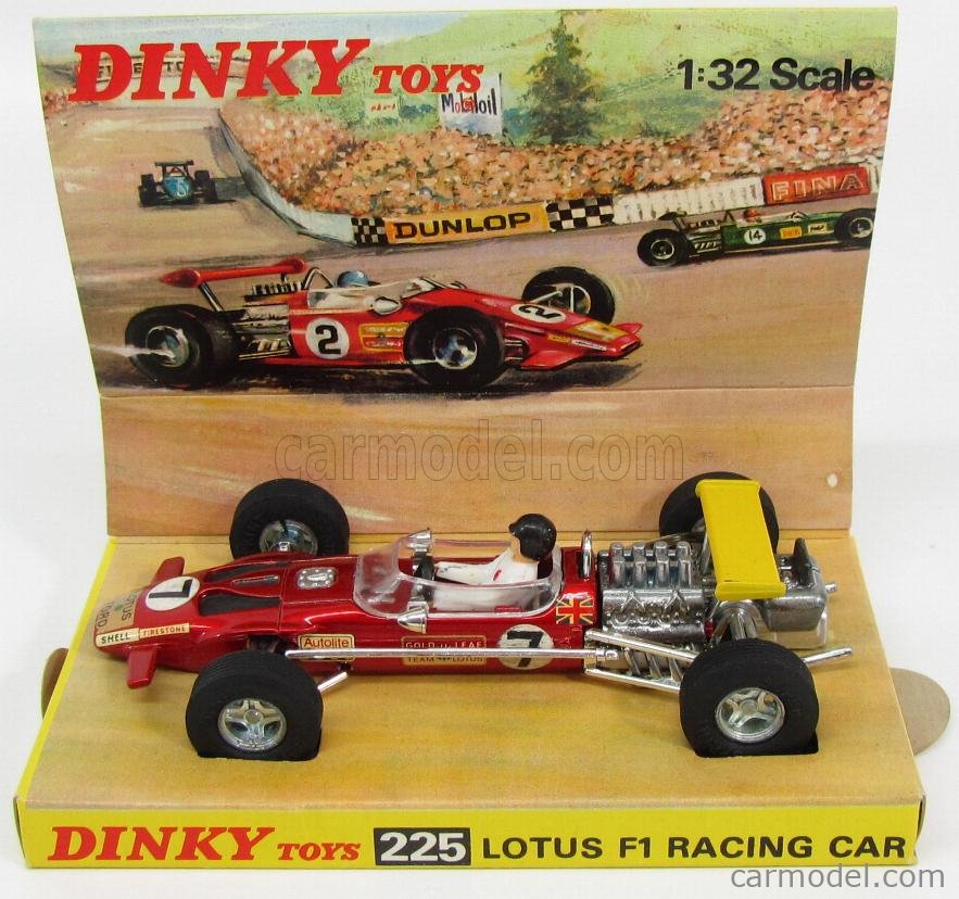 DINKY ENGLAND 225 Scale 1/32 | LOTUS F1 FORD 72T 1971 RED MET