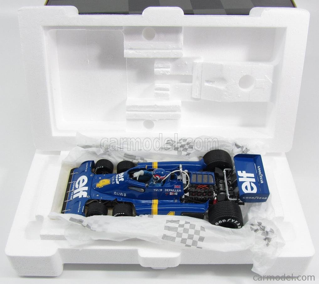 EXOTO EXO97043 Escala 1/18 | TYRRELL F1 P34 FORD ELF N 4 2nd JAPAN GP 1976 P.DEPAILLER BLUE YELLOW