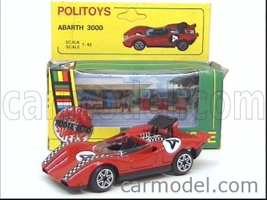 POLITOYS POLISTIL POLMS594 Scale 1/43 | ABARTH 3000 ELF N 4 RED