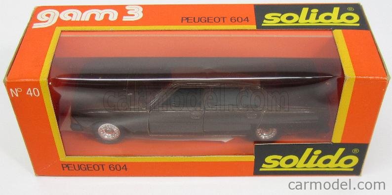 SOLIDO 40 Scale 1/43 | PEUGEOT 604 BROWN MET