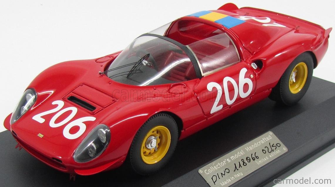 MG-MODEL DINO118066 Scala 1/18 | FERRARI DINO 206 SPIDER N 206 TARGA ...